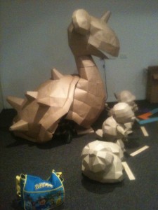Life-size Pokemon Papercraft WIP – Lapras and Lucario